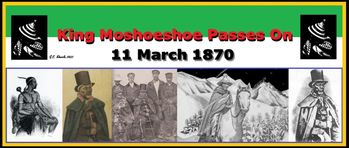 King Moshoeshoe I Passes On – CASTRO KHWELA