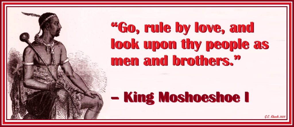 WE REMEMBER KING MOSHOESHOE: 155 YEARS ON – CASTRO KHWELA
