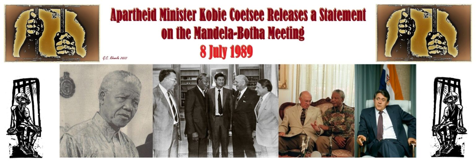 Apartheid Minister Kobie Coetsee on the Mandela-Botha Meeting – CASTRO ...