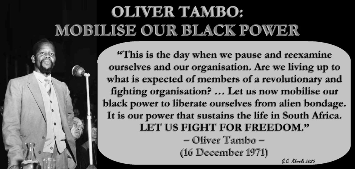 Oliver Tambo: Mobilise Our Black Power – CASTRO KHWELA