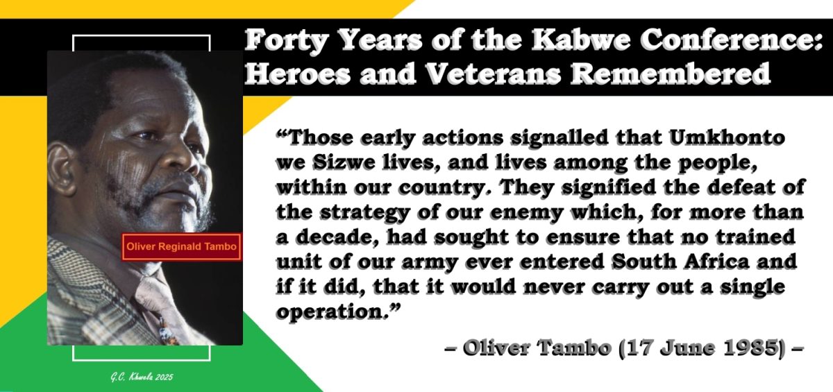 Forty Years of the Kabwe Conference: Heroes and Veterans Remembered ...